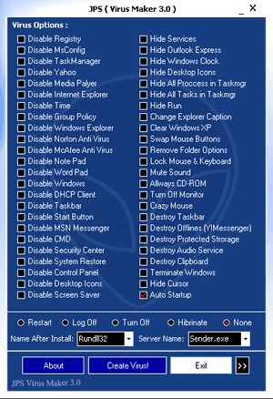 JPS Virus Maker | Personal Development Blog