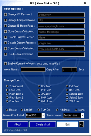 JPS Virus Maker | Personal Development Blog